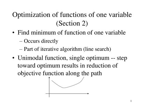 Ppt Optimization Approaches For Unimodal Functions Of One Variable Powerpoint Presentation