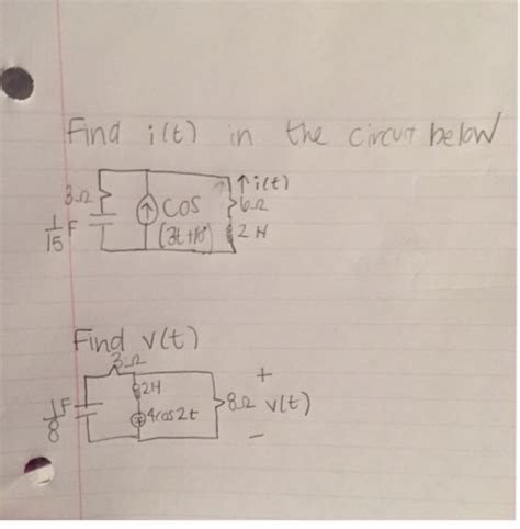 Solved Find I T In The Circuit Below Find V T Chegg