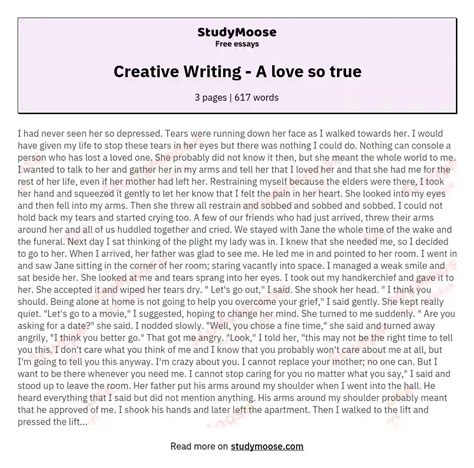 Love Creative Writing