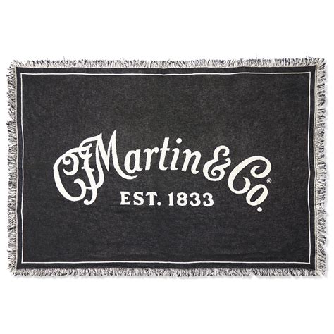 Martin Script Logo Woven Blanket Vera Guitars
