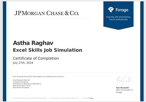 Astha Raghav On Linkedin Excelmastery Jpmorgan Dataskills Careergrowth