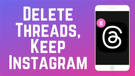How To Delete Threads Without Deleting Instagram Youtube