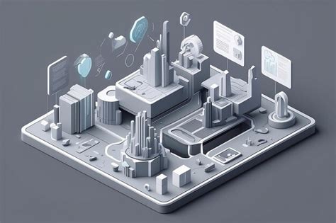 Premium Photo Problem Solving Isometric Illustration Lineal Grey