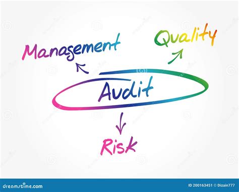 AUDIT Concept Diagram Business Concept Stock Illustration Illustration Of Correct