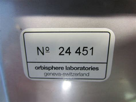 Orbisphere Laboratories Analyzer 3600330e Oxygen Controller Ozone Analyser Np0251 2 River
