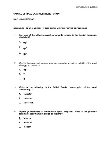 sample mcq hbet1203 pdf