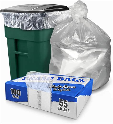 Plastic Prince 55 60 Gallon Trash Bags 2 Mil Fits