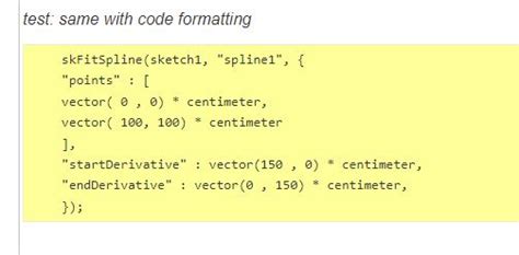 Forum Discussion Format Code Does Not Work Onshape