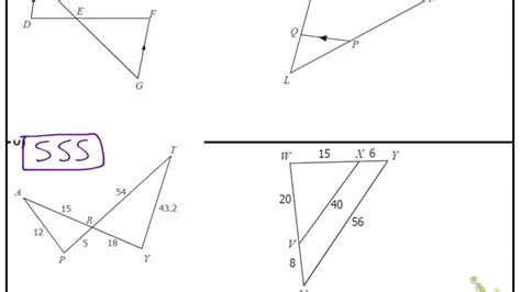 Similiarity Proving Triangles Similar Worksheets Library