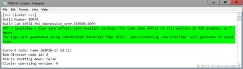 Get ClusterLog Got Better In Windows Server Working Hard In IT