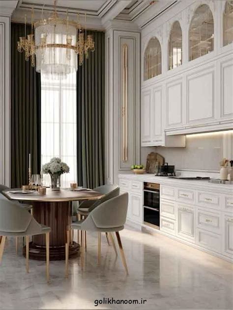 کابینت نئوکلاسیک جدید ” 2025؛ چقدر پرطرفدار شده با این ترکیب رنگ زیبا