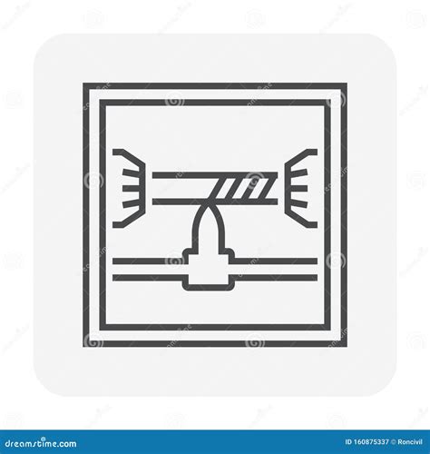 Cnc Milling Icon Stock Vector Illustration Of Metal 160875337