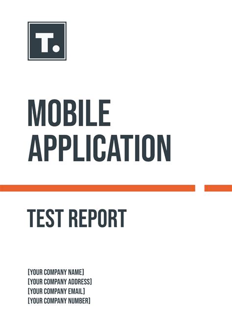 Free Mobile Application Test Report Template To Edit Online