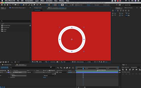 how to create an animated circle burst in adobe after effects