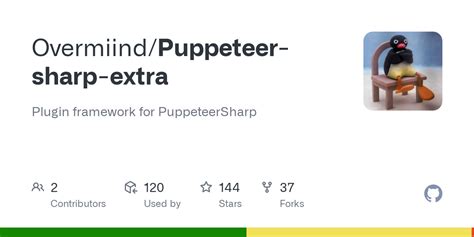 GitHub Overmiind Puppeteer Sharp Extra Plugin Framework For PuppeteerSharp