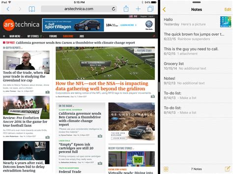 Android Ns Multi Window Multitasking Mode Is A Very Promising Start Ars Technica