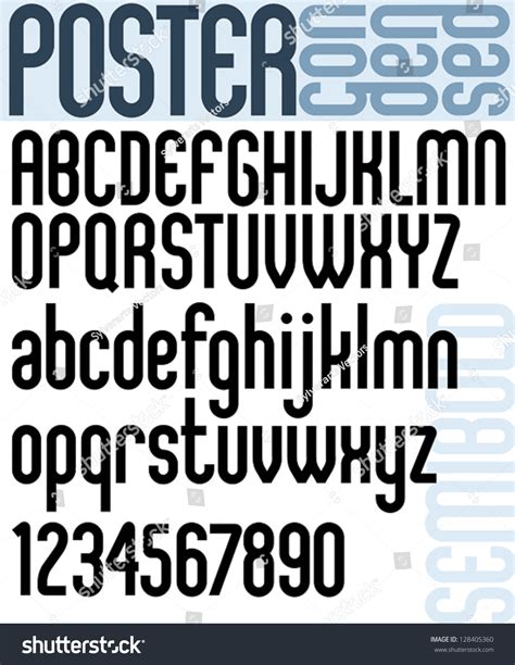 Poster Classic Style Font Rounded Corners Stock Vector Royalty Free 128405360 Shutterstock