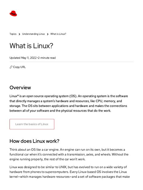 what is linux pdf linux operating system