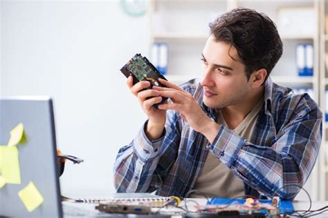 Computer Hardware Repair And Fixing Concept By Experienced Techn