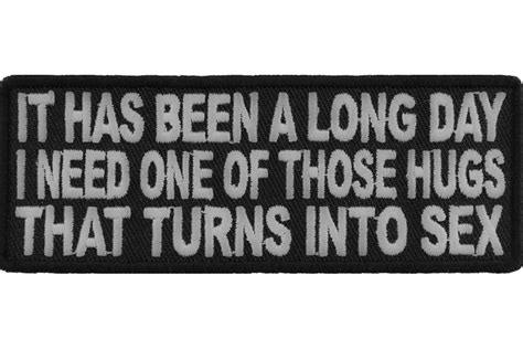 Long Day Need A Hug That Turns To Sex Patch Naughty Patches