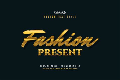 Elegant Gold Text Effect Graphic By Weiskandasihite · Creative Fabrica