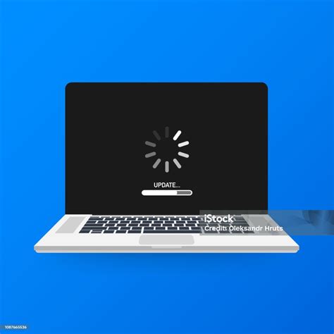 시스템 소프트웨어 업데이트 데이터 업데이트 화면에서 진행률 표시줄 함께 동기화 또는 벡터 일러스트 레이 션 수리에 대한 스톡 벡터 아트 및 기타 이미지 Istock