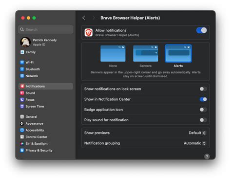 brave browser helper alerts macos keeps resetting desktop support