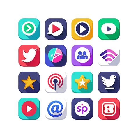 Premium Vector | Social media icons concept vector set