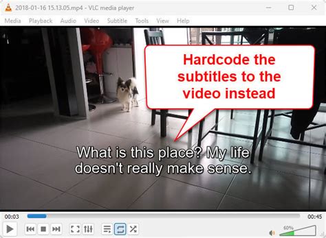 subtitles not showing when casting vlc to chromecast