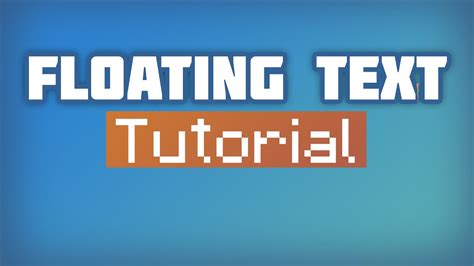 Easy Floating Text Tutorial In Minecraft 1 18 YouTube