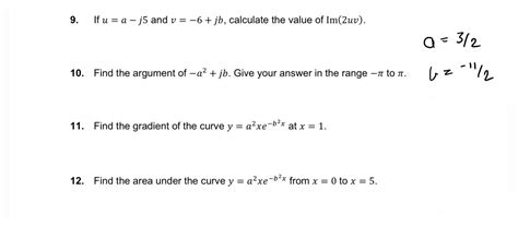 Solved If U A J And V Jb Calculate The Value Chegg Com