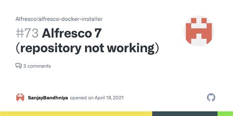 Alfresco 7 Repository Not Working · Issue 73 · Alfrescoalfresco