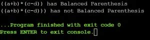 Parenthesis Matching Using Stack In C Dot Net Tutorials