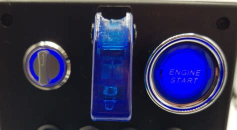 pc or ps4 usb button box 32 functions in blue with toggle rotary