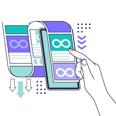 Ilustração De Rolagem Infinita Desenhada à Mão Vetor Grátis