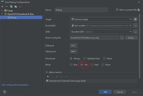 Support Programming Debugging STM Microcontrollers Issue Intellij Rust Intellij Rust