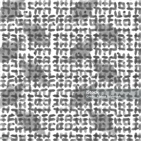 수채화 매끄러운 반점과 선 패턴 원활한 수채화 패턴입니다 간단한 기하학적 선 파란색과 흰색 색상 직물 용 인쇄 거친 가장자리 경계에 대한 스톡 벡터 아트 및 기타 이미지