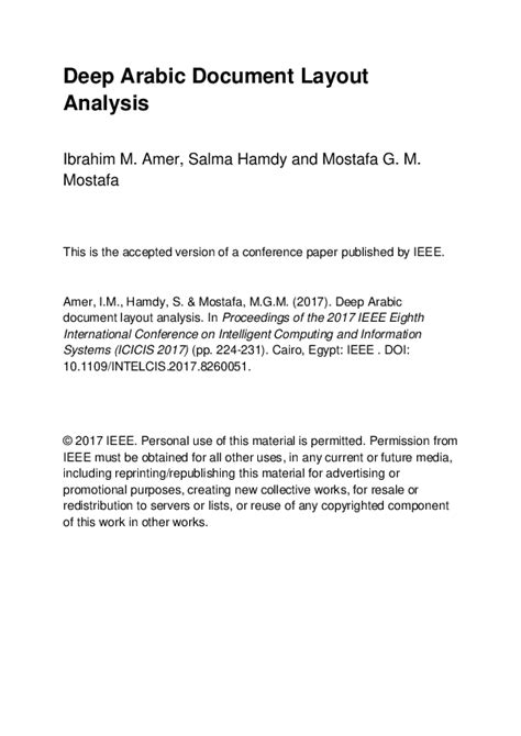 Pdf Deep Arabic Document Layout Analysis