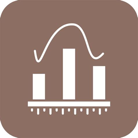 Histogram Glyph Round Corner Background Icon 16047610 Vector Art At