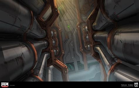 Artstation Doom Eternal Mars Core Interiors Colin Geller Doom Really Good Stuff Id Software