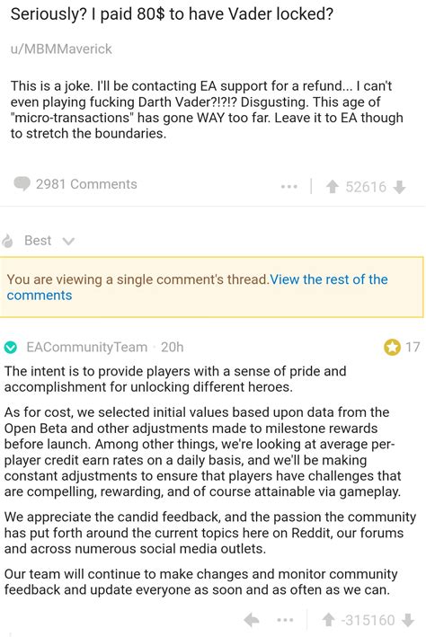 Most Downvoted Post In Reddit History Thanks Ea Album On Imgur