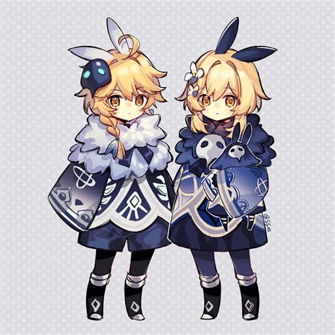 Lumine Aether And Abyss Mage Genshin Impact Drawn By Ssm