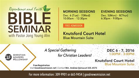 Bible Seminar Banner Iyf Jamaica