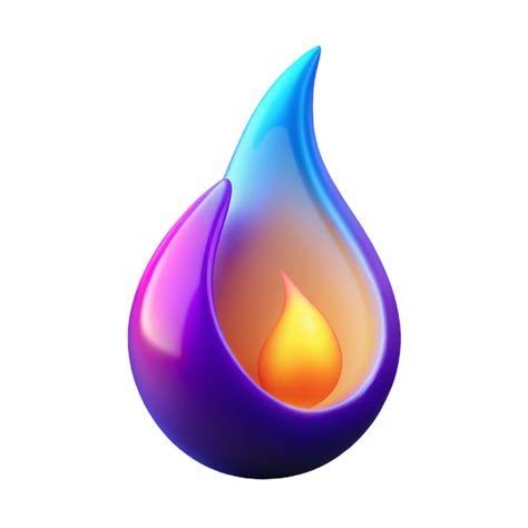 Abstract Flame In A Colorful Orb 3d Render Of A Vibrant Glowing
