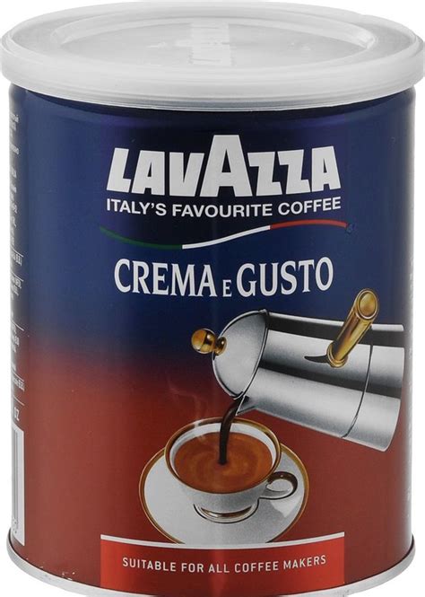 8000070038820 Кофе lavazza молотый в ж/ б 250г*12 crema e gusto int ...