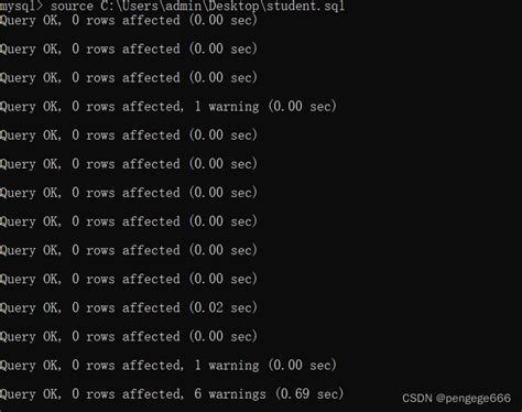 Mysql数据库source命令导入sql文件记录source Sql Csdn博客