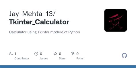 Github Jay Mehta Tkinter Calculator Calculator Using Tkinter Module Of Python