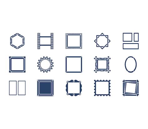 Premium Vector Set Of Frame Icon Set