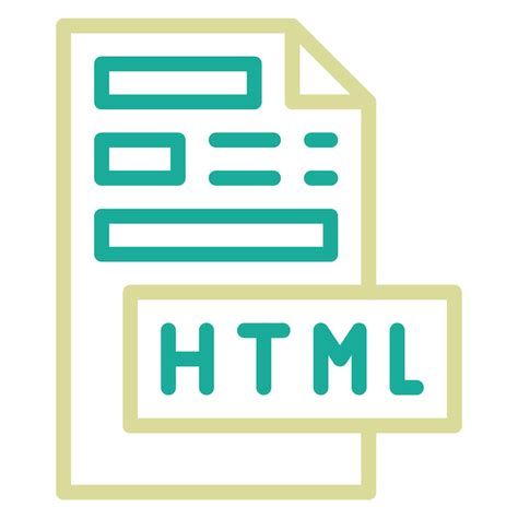 Premium Vector Html File Vector Icon Illustration Of Coding And Development Iconset