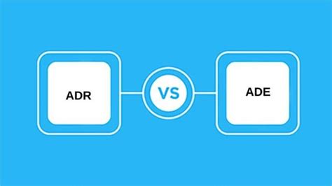 Difference Between Adr And Ade With Table